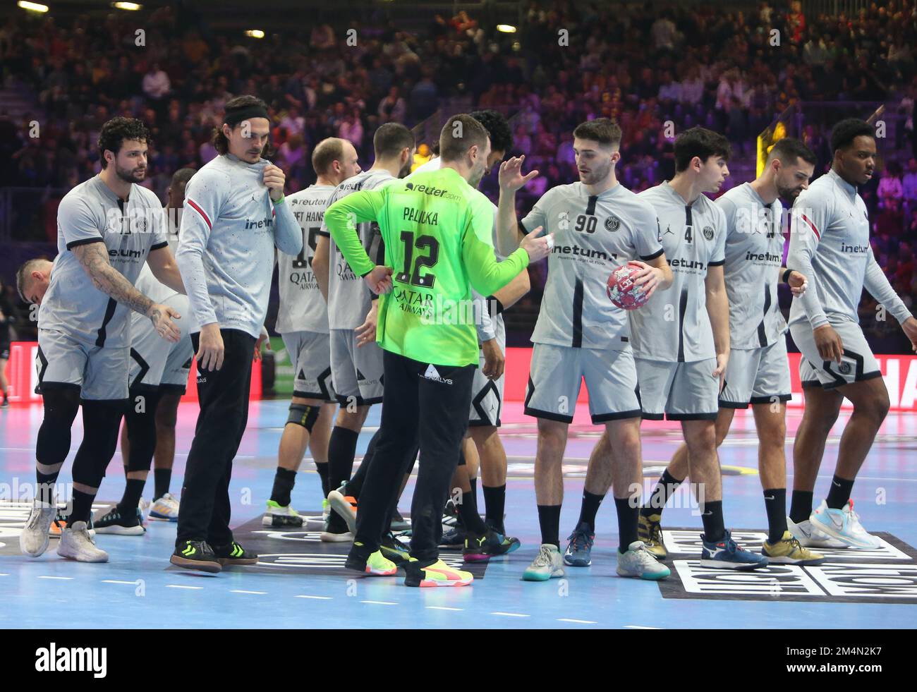 Team Paris Saint-Germain Handball during the French championship, Liqui ...