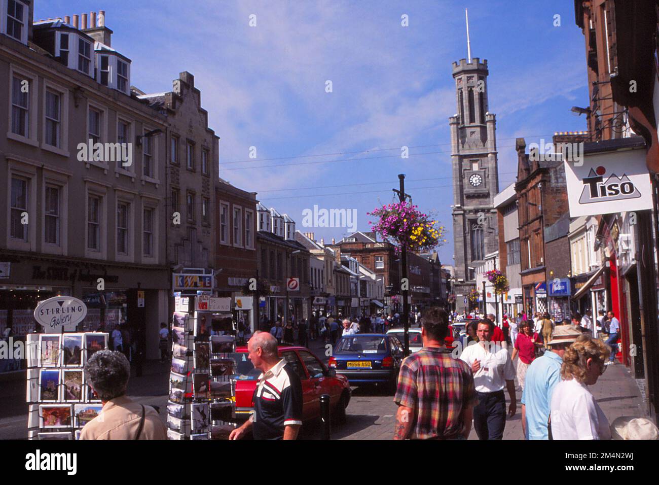 Ayr Town Centre,Ayrshire, Scotland UK shops retail people. Ayr High ...