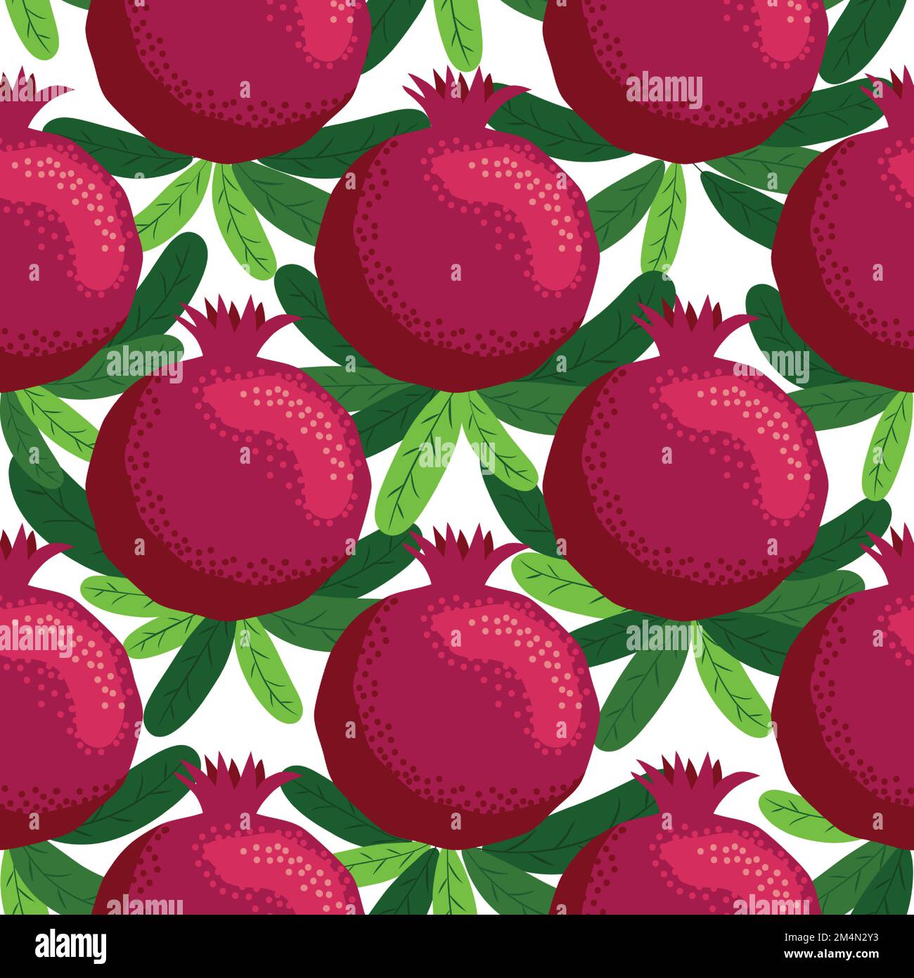 Seamless pattern with pomegranates Fruits. Decorative patterns of the ...