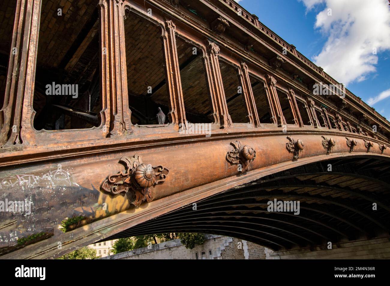 Semi abstract high resolution architectural detail of the Pont au ...