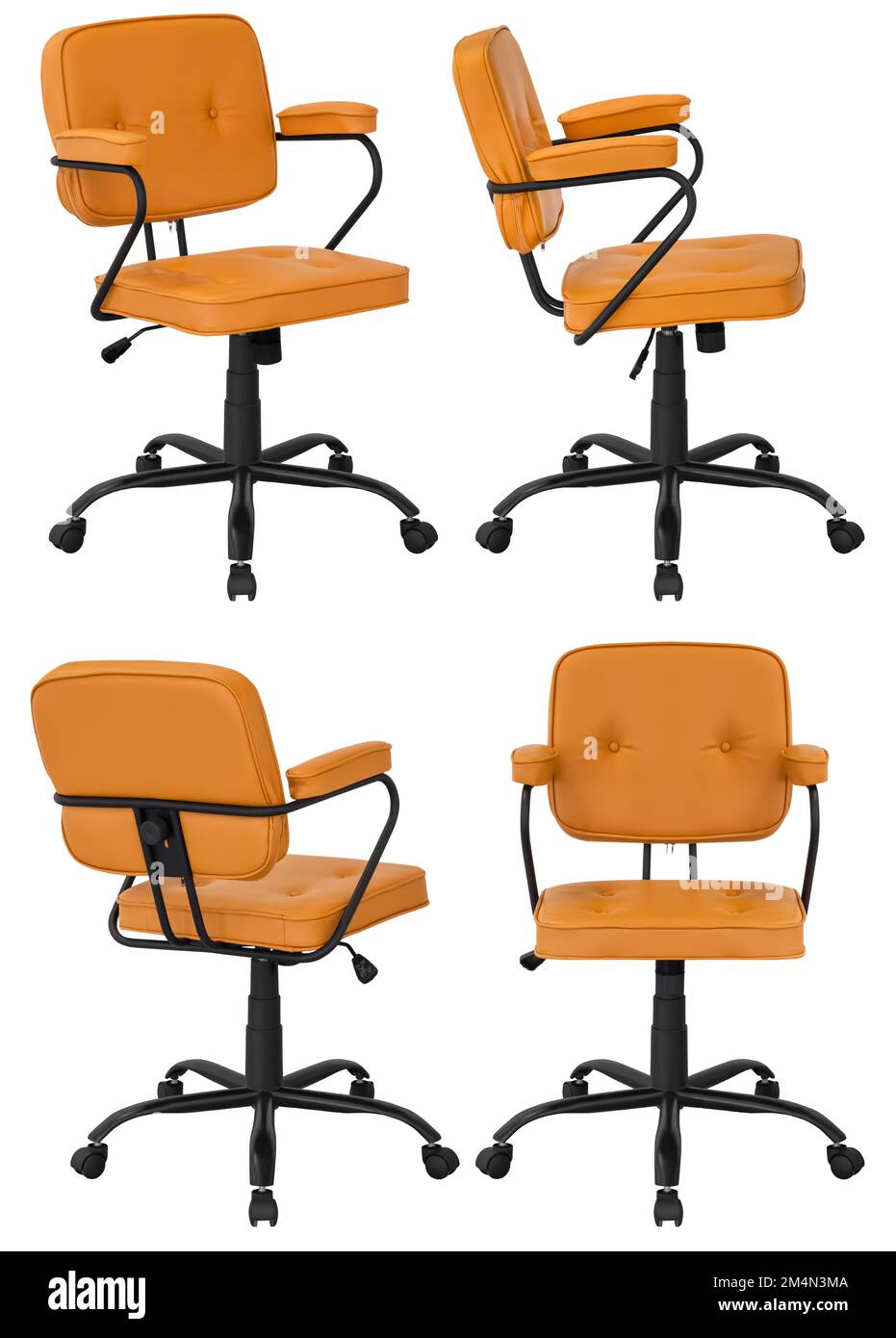 Office computer chair. Isolated from the background. View from ...