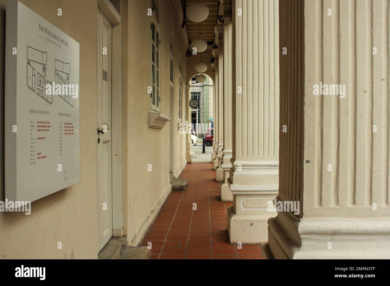 Georgetown, Penang, Malaysia - November 2012: A narrow vintage ...