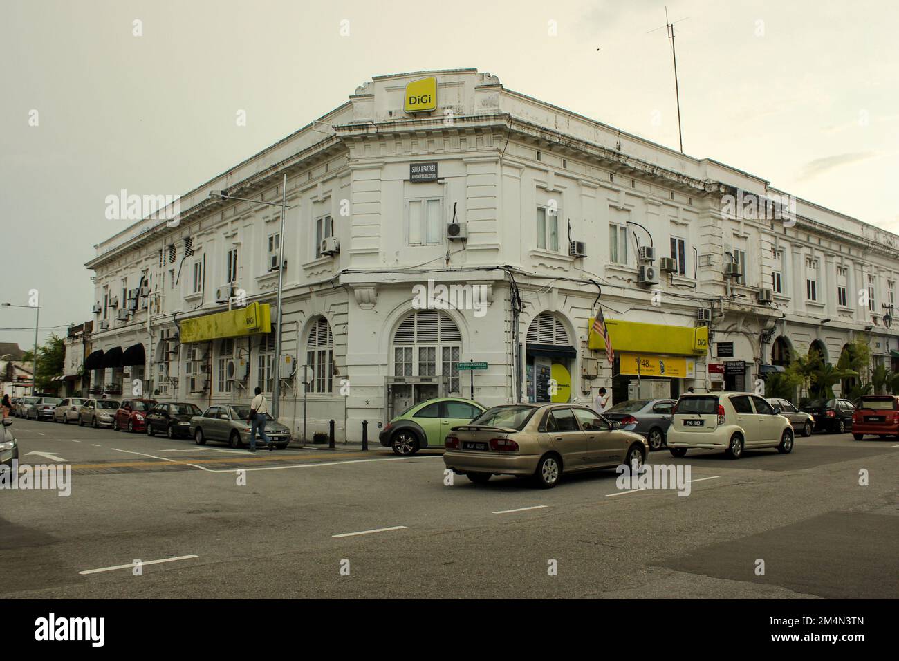 Georgetown, Penang, Malaysia - November 2012: Vintage colonial ...