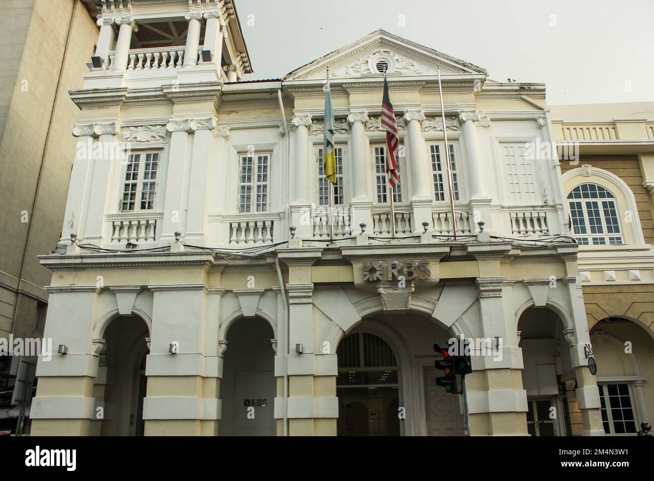 Georgetown, Penang, Malaysia - November 2012: Vintage British colonial ...