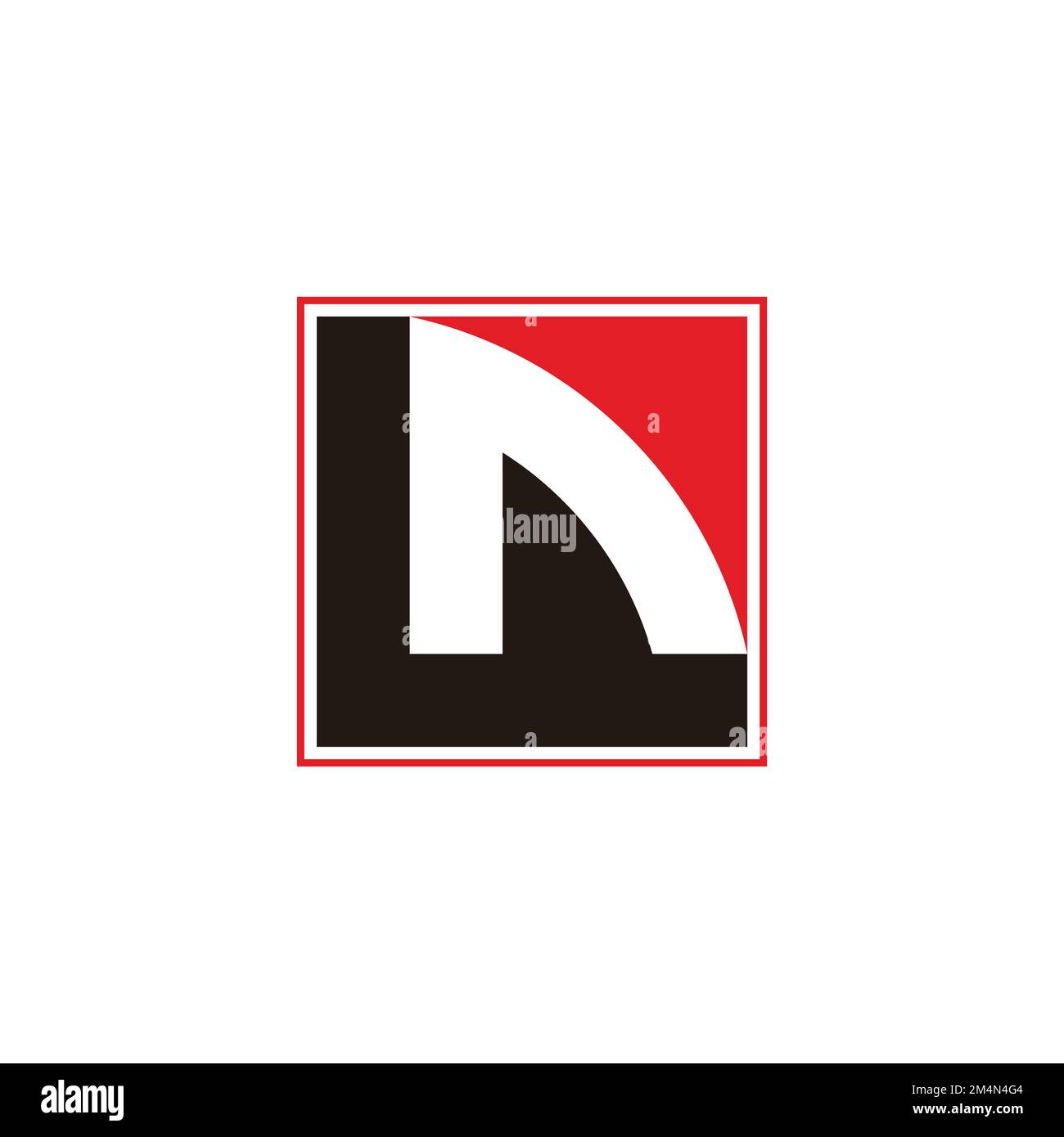 letter la square colorful geometric logo vector Stock Vector Image ...