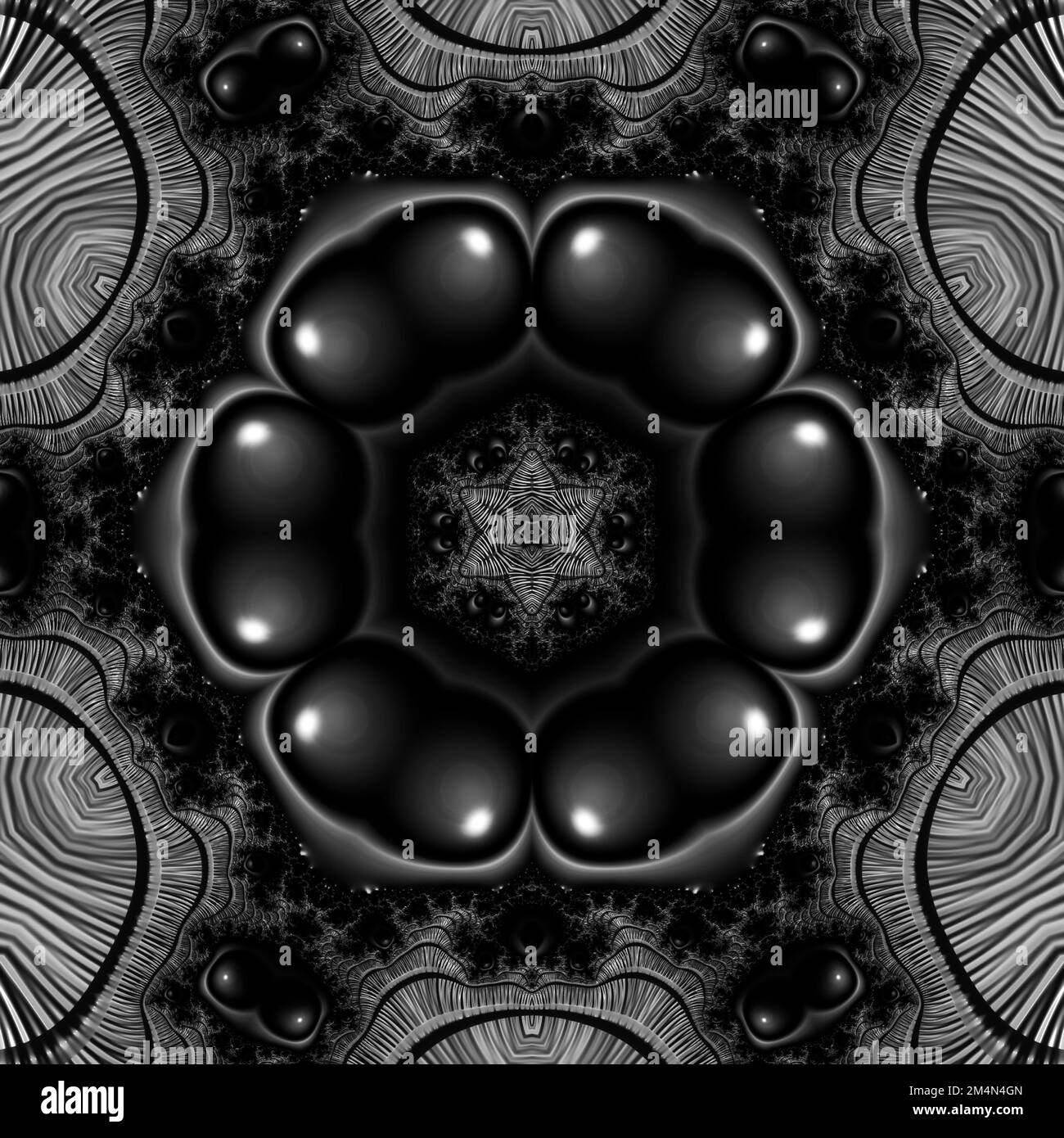 Abstract Computer generated Fractal design. A fractal is a never-ending ...