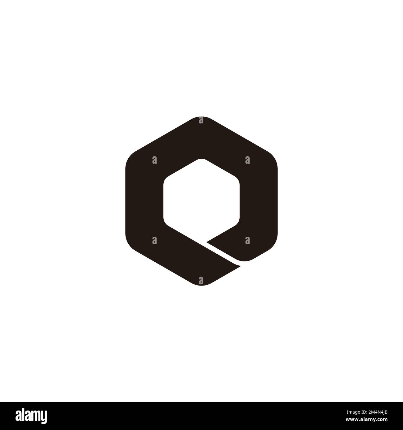letter q cube hexagon logo vector Stock Vector Image & Art - Alamy