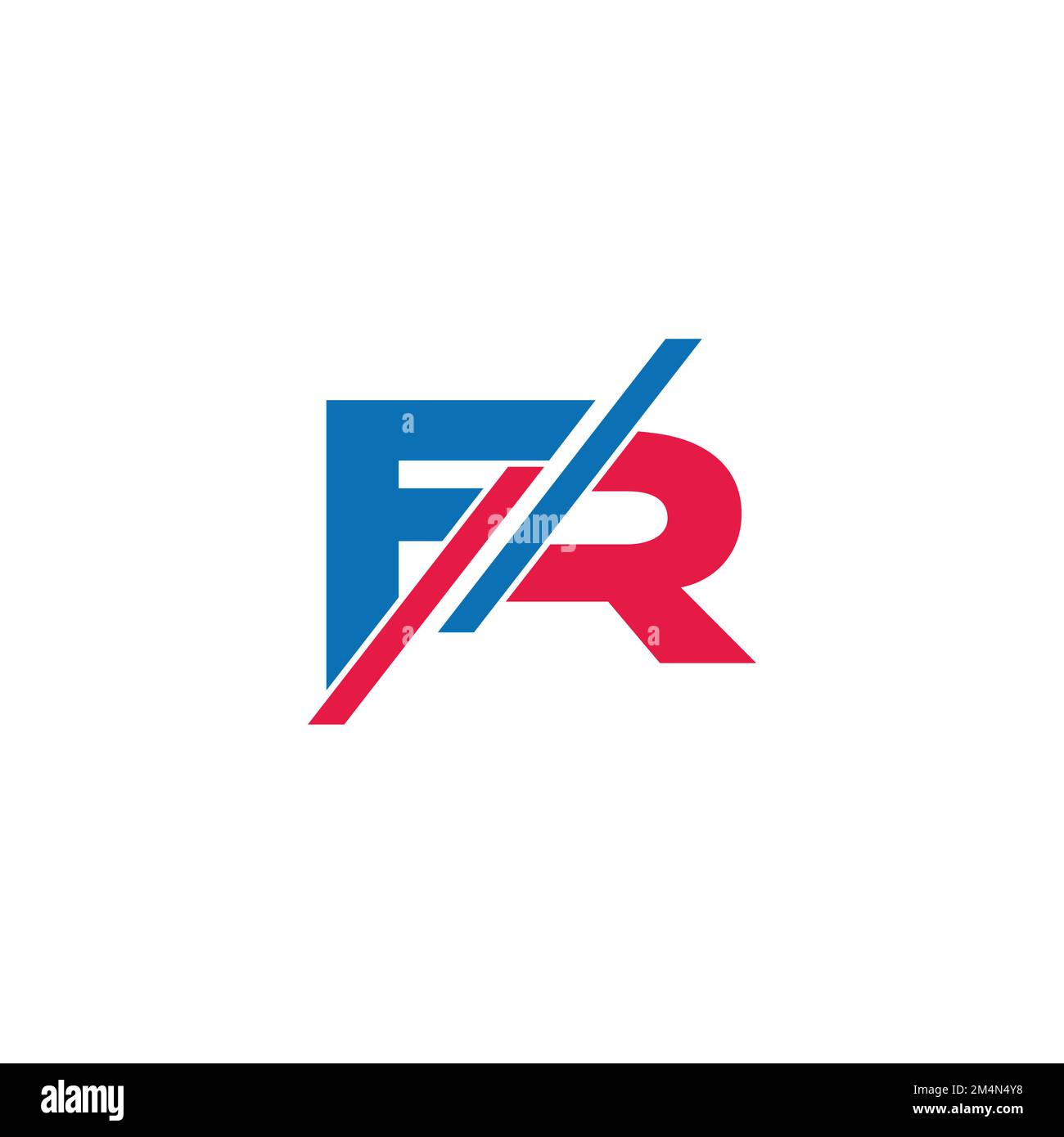 letter fr slice colorful geometric logo vector Stock Vector Image & Art ...