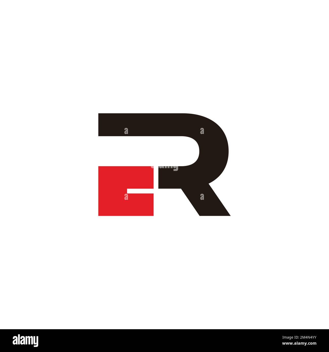 letter cr simple geometric colorful logo vector Stock Vector Image ...