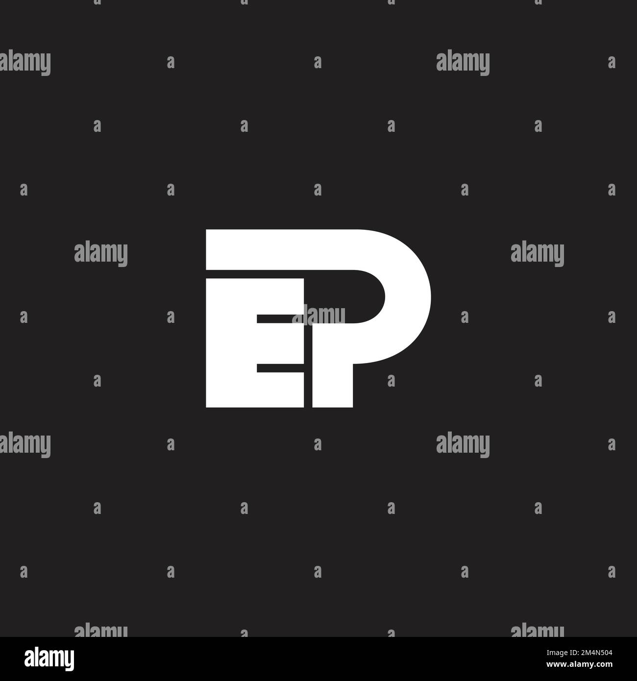 letter ep simple geometric motion logo vector Stock Vector Image & Art ...