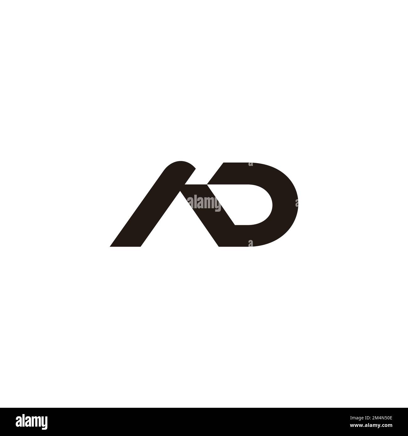 letter ad triangle curve geometric simple logo vector Stock Vector ...