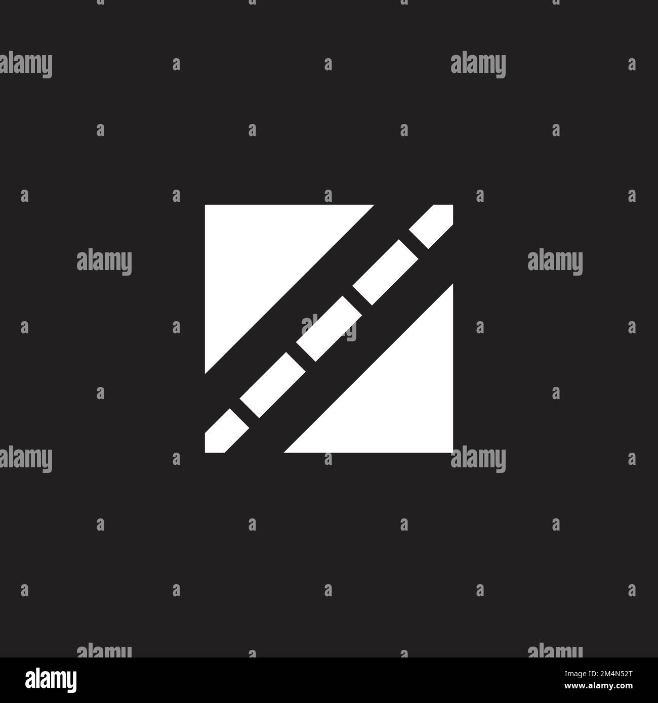 square road stripes direction simple logo vector Stock Vector Image ...