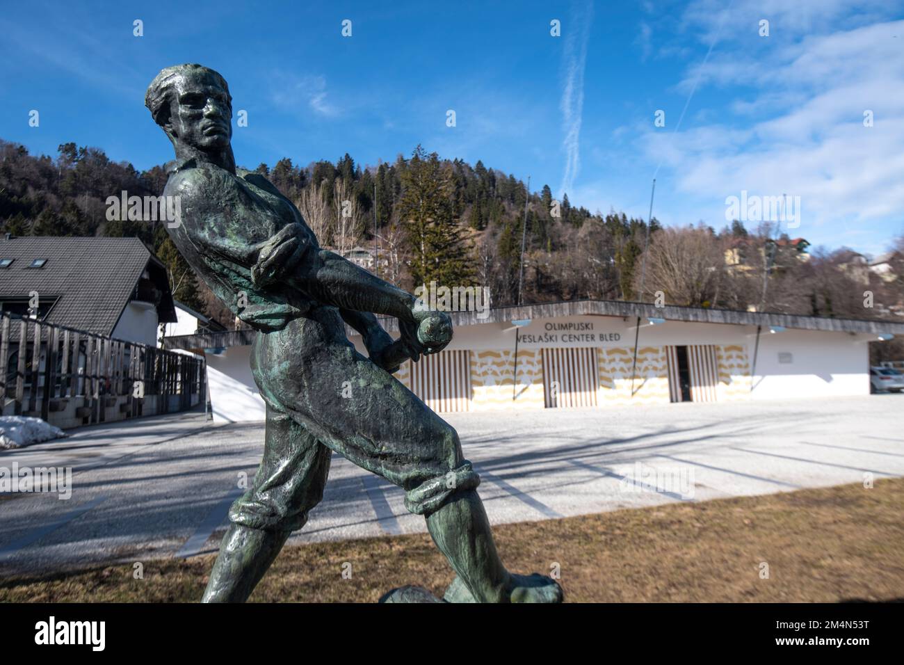 Olympic Rowing Center, Lake Bled, Slovenia Stock Photo - Alamy