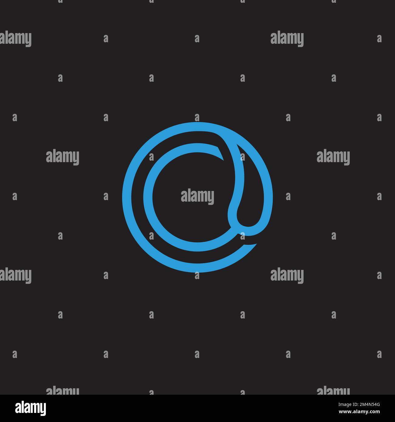 letter c circle outline drop water logo vector Stock Vector Image & Art ...