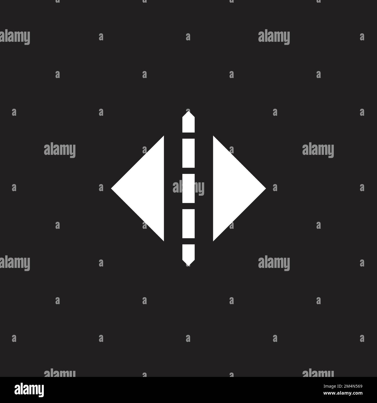 street road left right arrow sign symbol vector Stock Vector Image ...