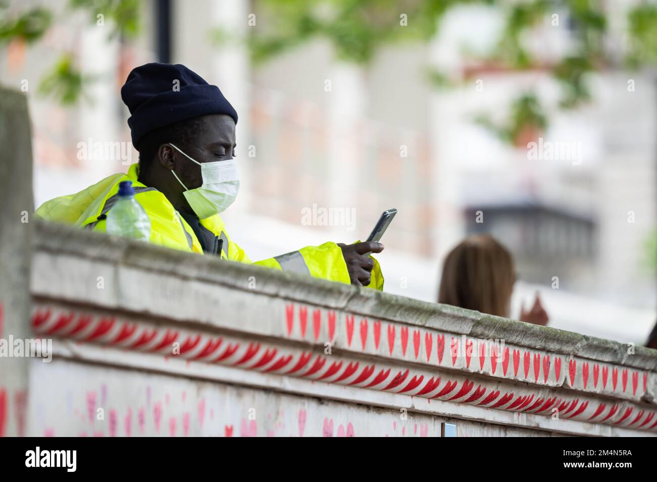 National Covid Memorial Wall, Albert Embankment Stock Photo - Alamy