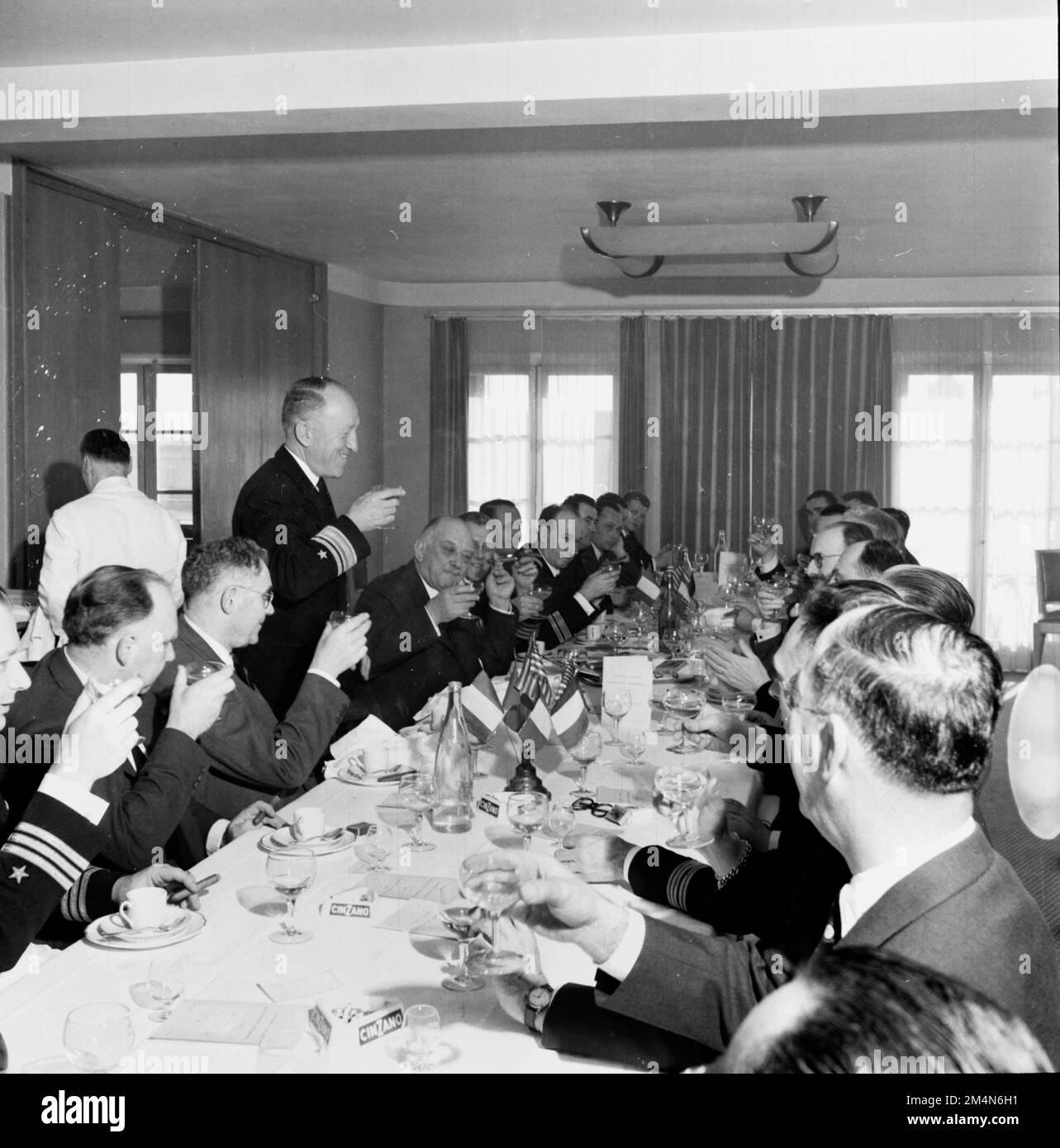 Launching of Sub-Chaser P-5. Photographs of Marshall Plan Programs ...