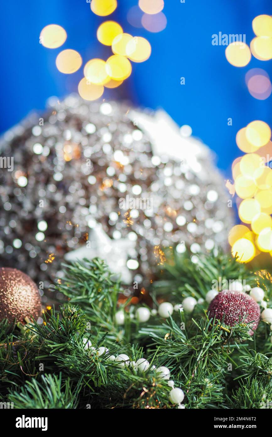 Garham, Bavaria, Germany. 22nd Dec, 2022. Christmas ornaments hanging ...