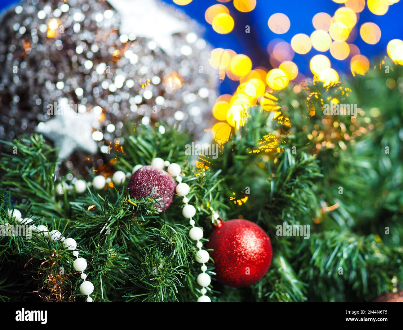 Garham, Bavaria, Germany. 22nd Dec, 2022. Christmas ornaments hanging ...