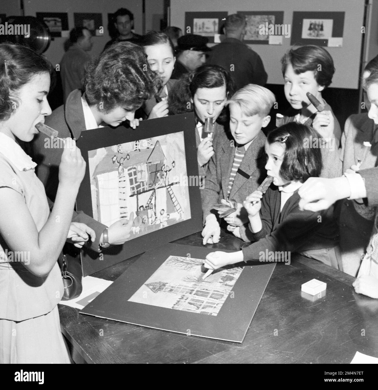 Children Art Contest. Photographs of Marshall Plan Programs, Exhibits ...