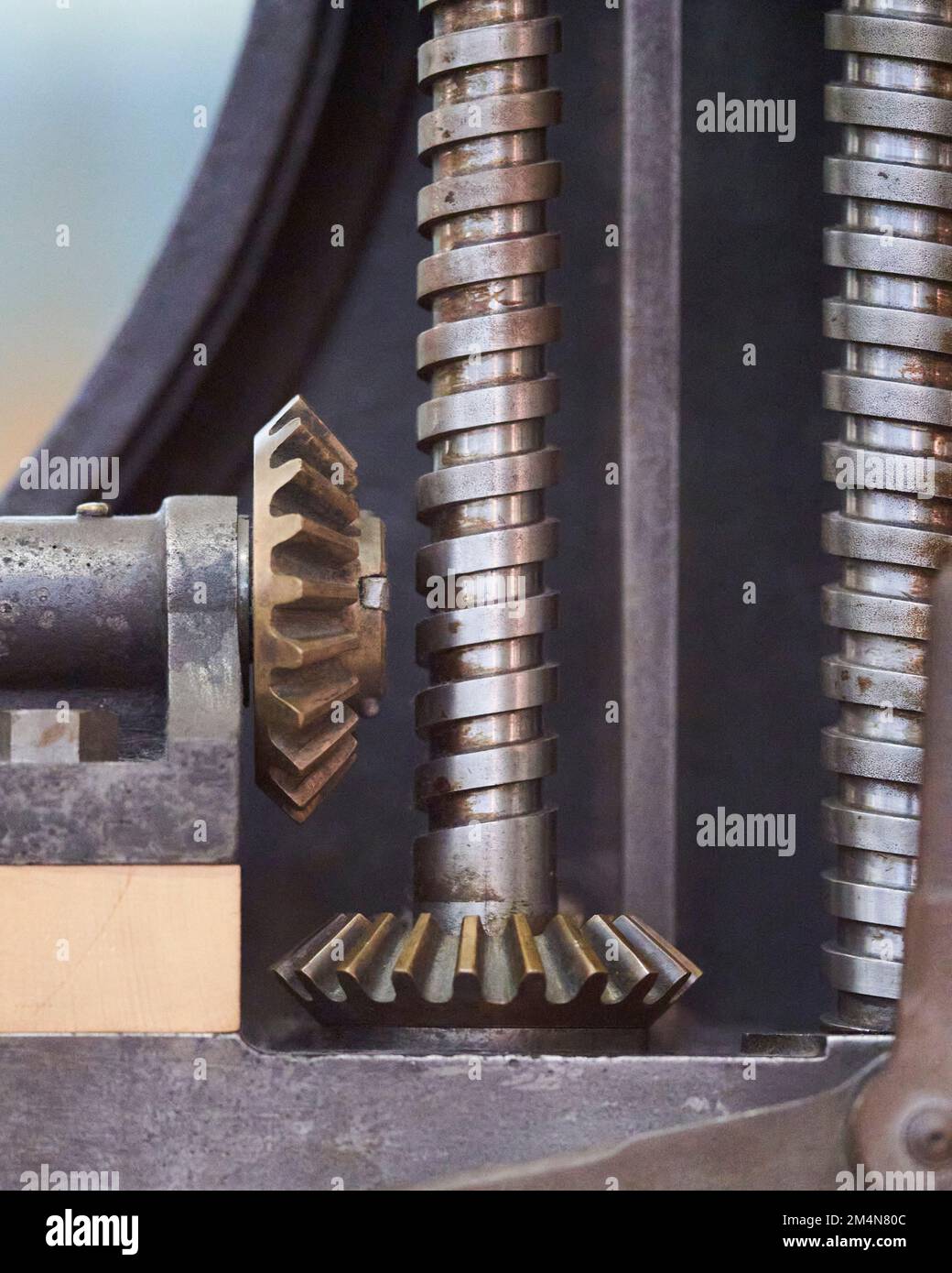 Metal Cogs and Gears. Antique Stock Photo - Alamy