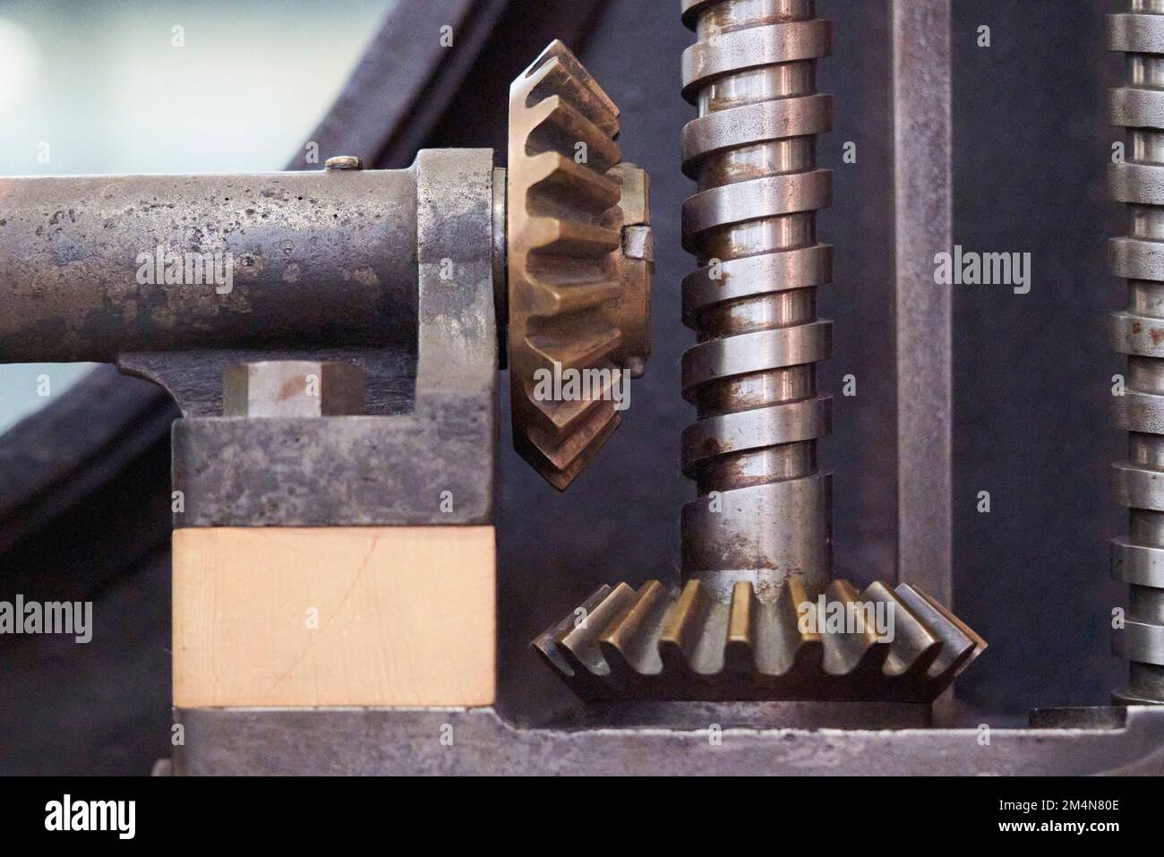 Metal Cogs and Gears. Antique Stock Photo - Alamy