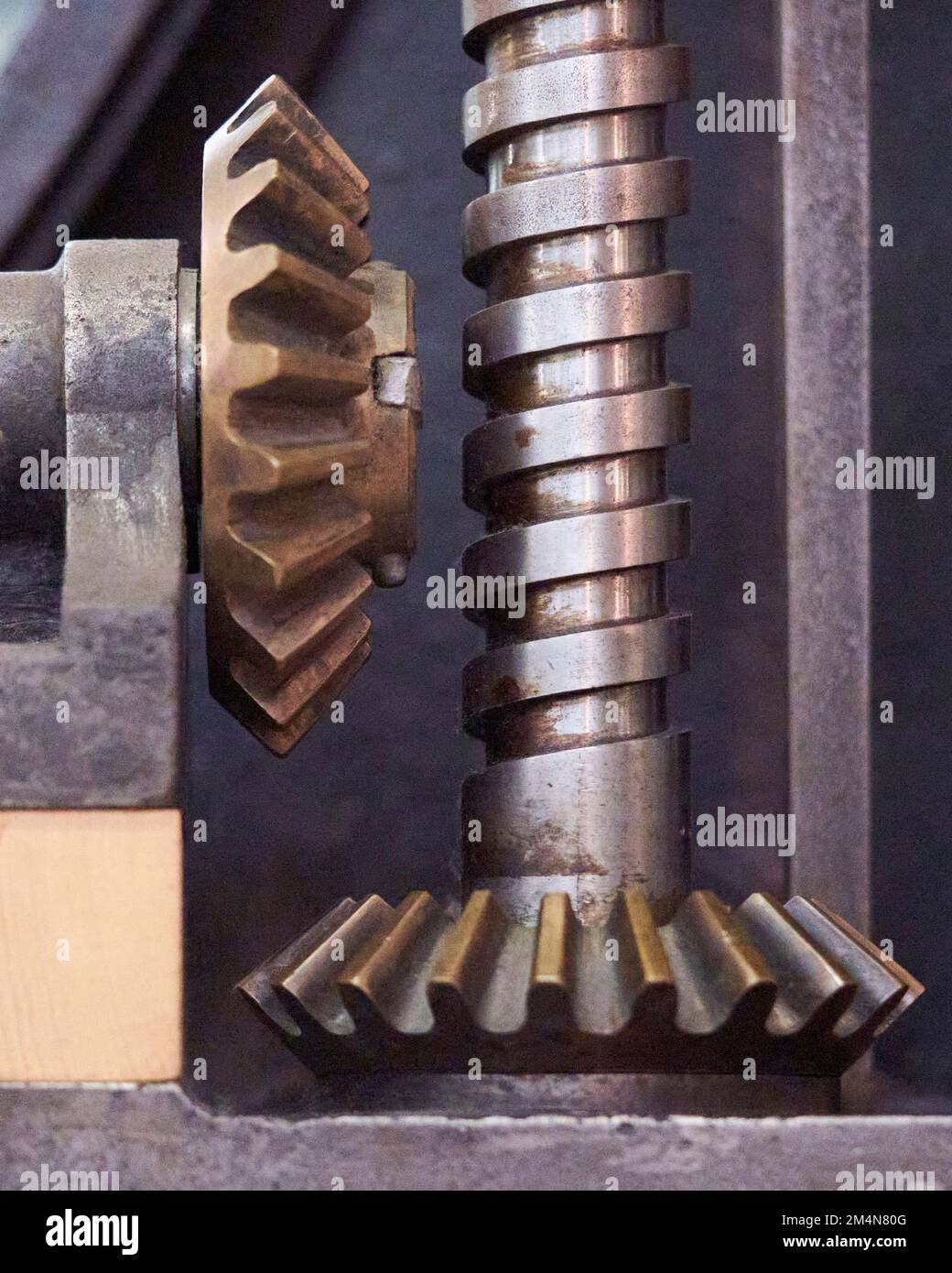 Metal Cogs and Gears. Antique Stock Photo - Alamy