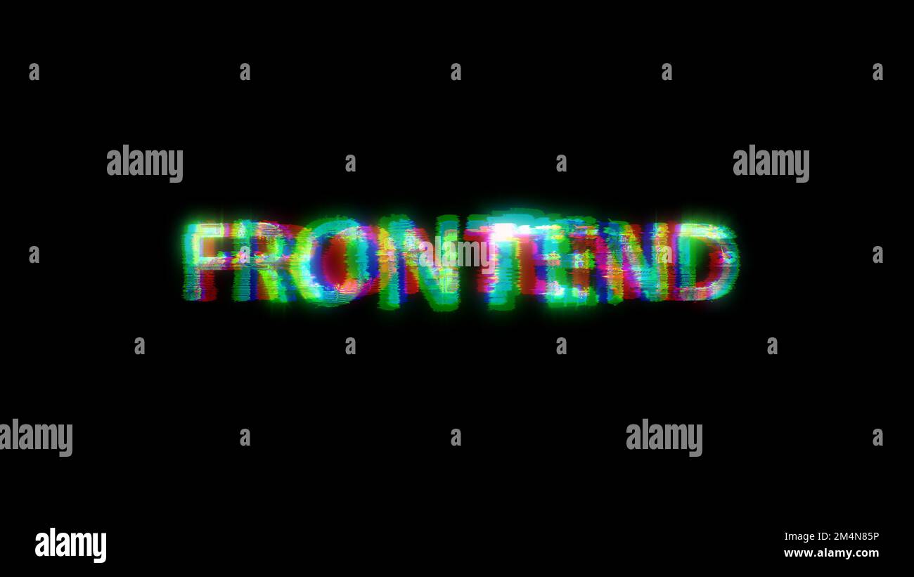 Cybernetical Text Frontend With Heavy Chromatic Aberrance Distortion