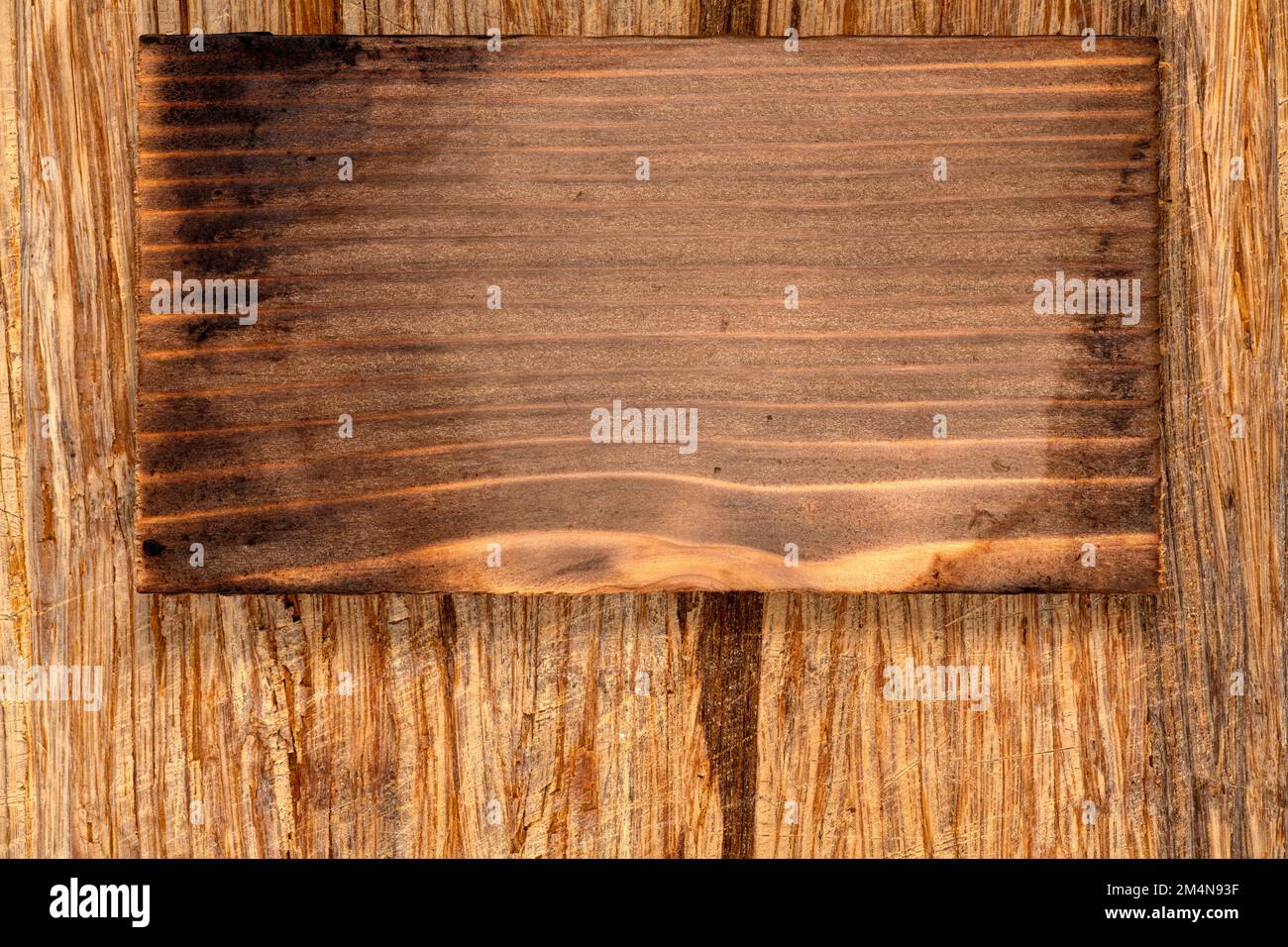 Salmon cedar plank tile with room for copy space. Macro image of a ...