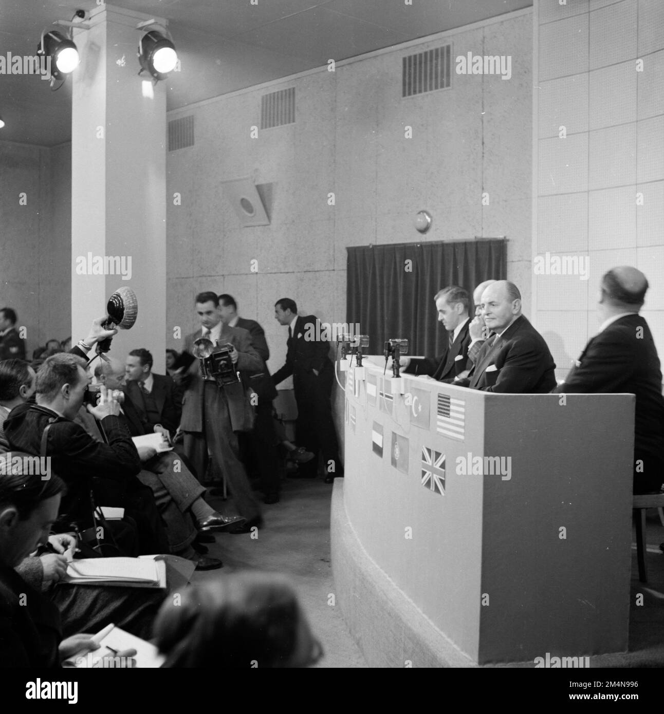NATO Council Meeting. Photographs of Marshall Plan Programs, Exhibits ...