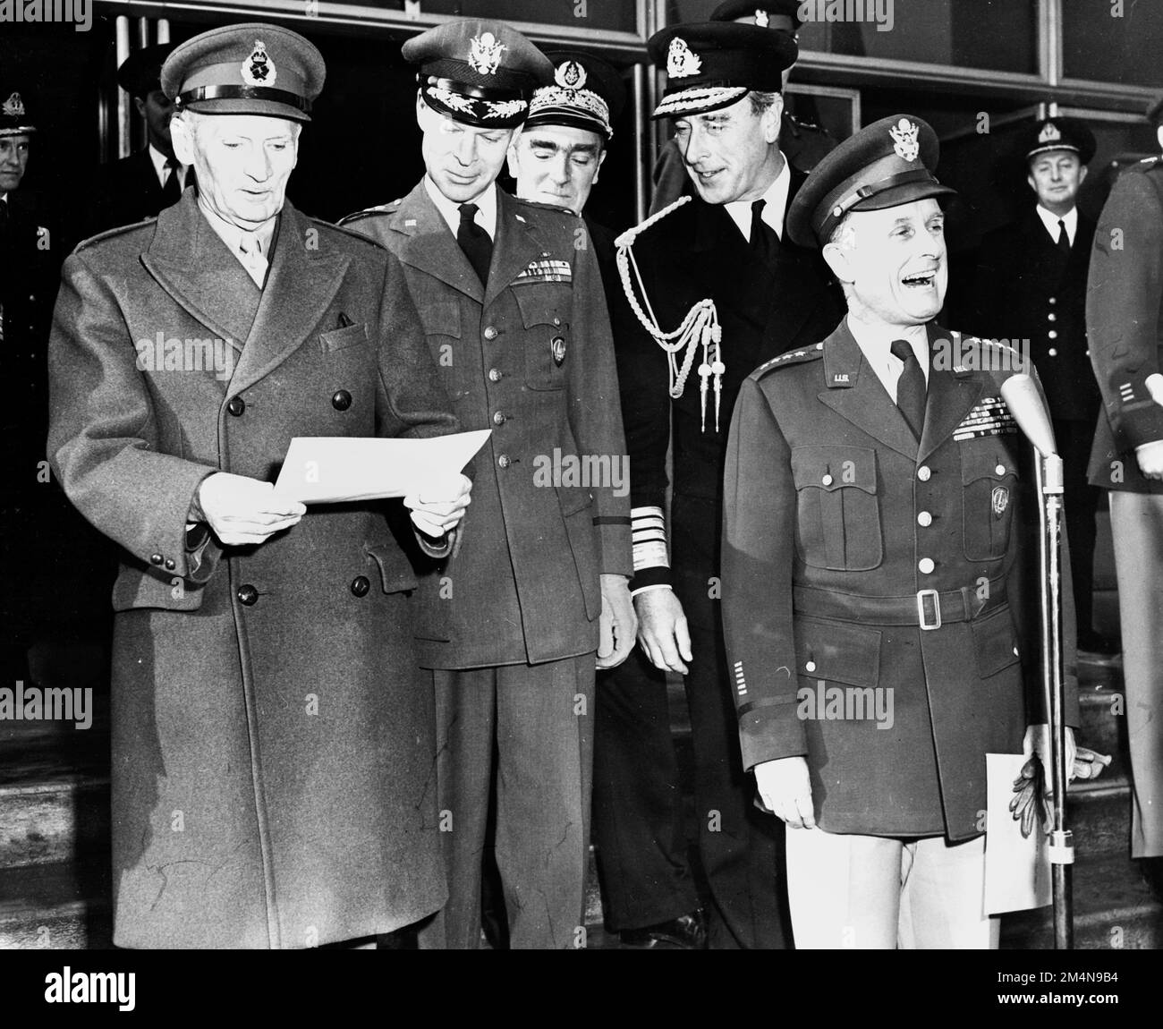 Gen. Norstad at SHAPE Ceremony. Photographs of Marshall Plan Programs ...