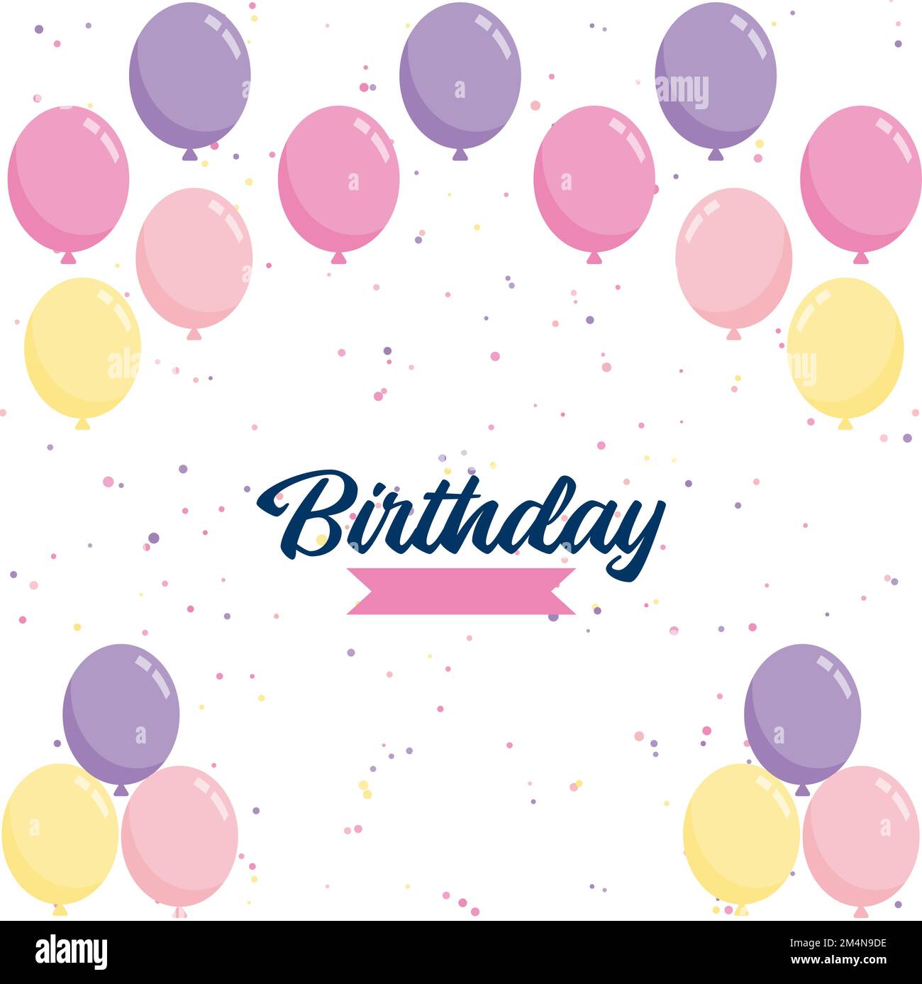 Happy Birthday To you. Balloon background for party. holiday. birthday ...