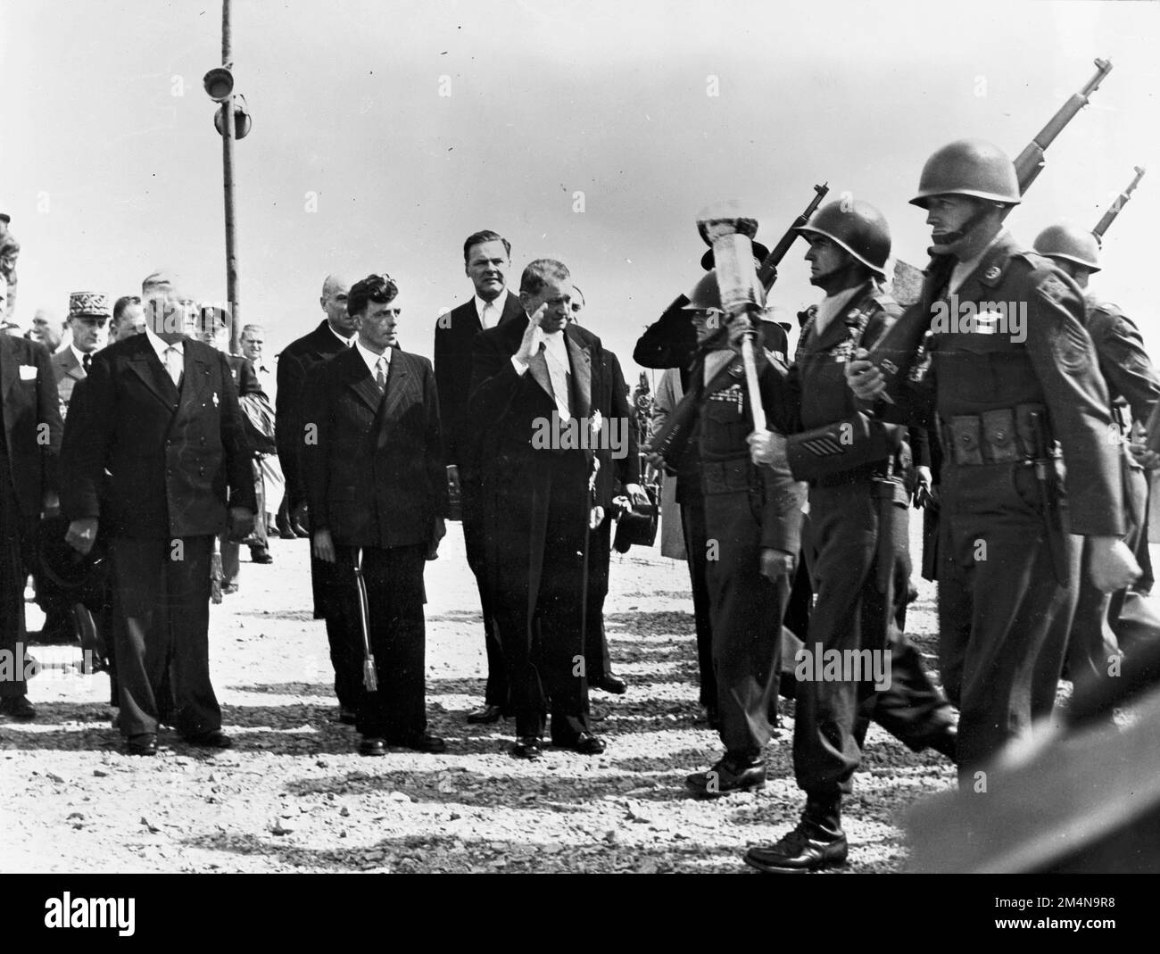 D-Day 10th Anniversary Celebrations in Normandy. Photographs of Marshall Plan Programs, Exhibits ...