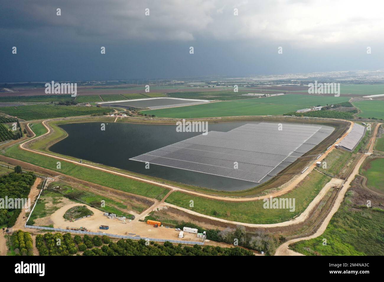 Netanya. 21st Dec, 2022. This aerial photo taken on Dec. 21, 2022 shows ...