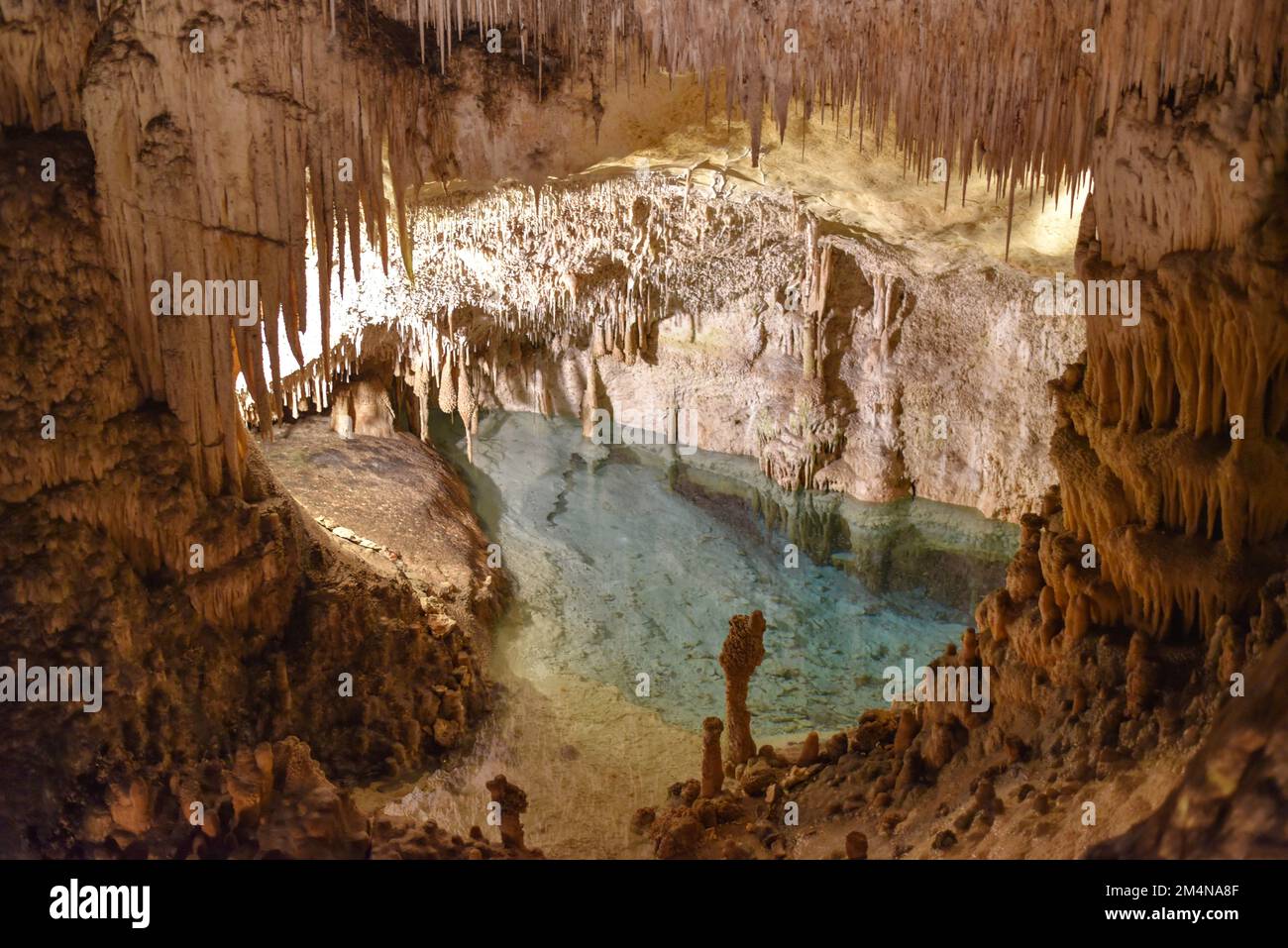 Porto Cristo, Mallorca, Spain - 9 Nov, 2022: Underground caverns at the Cuevas del Drach Stock ...