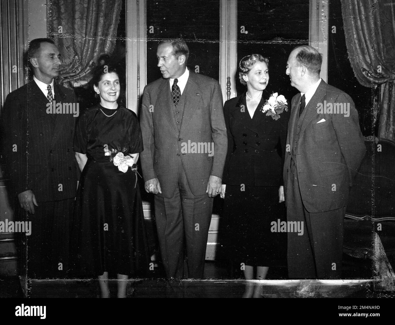 Wm. C. Foster Visits ECA Headquarters in Paris. Photographs of Marshall ...