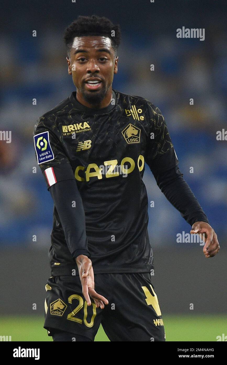 Naples, Italy. 21 Dec, 2022. Angel Gomes of Lille OSC during the ...