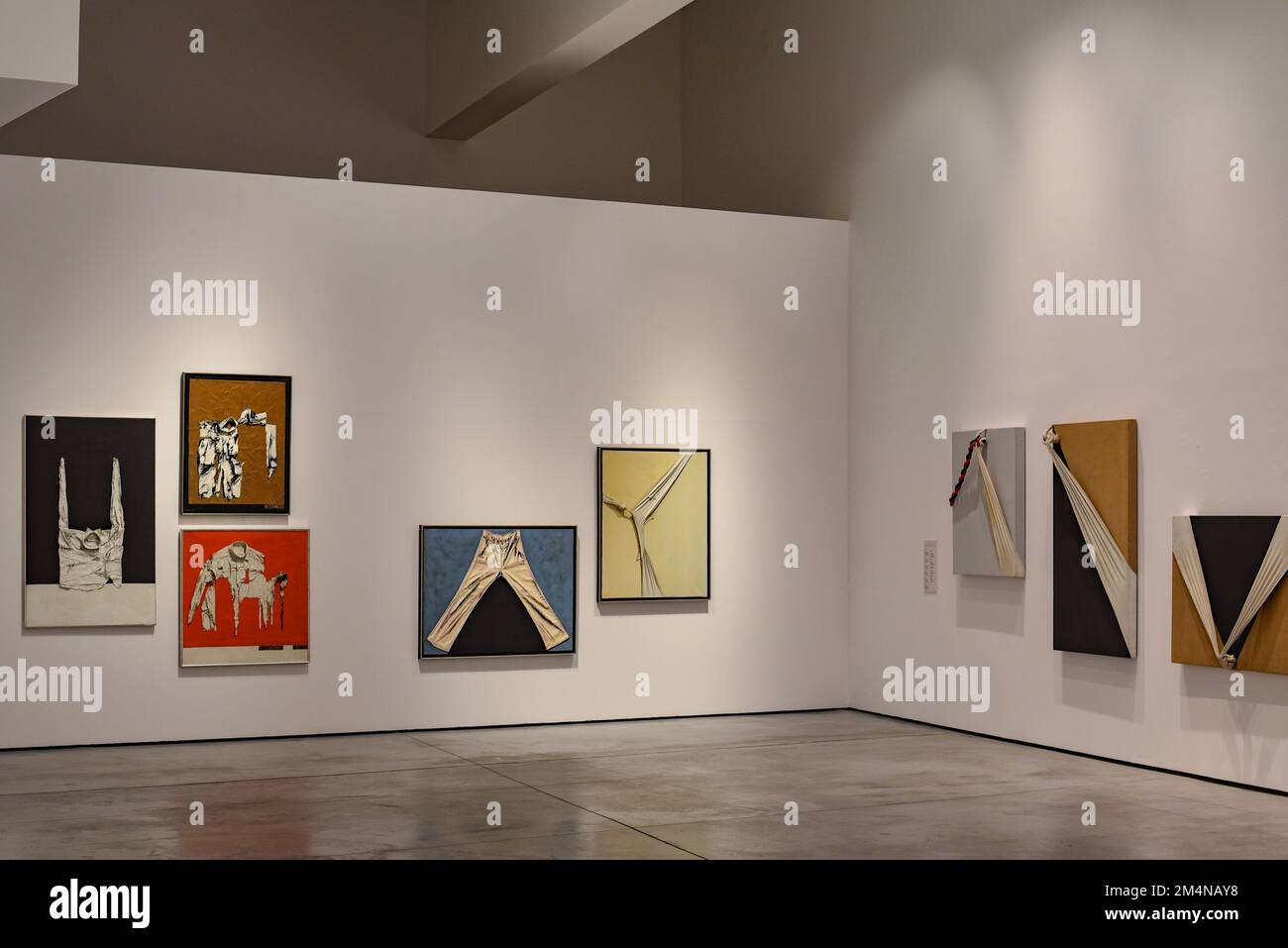 Palma de Mallorca, Spain - 10 Nov 2022: Art works on display in the ...
