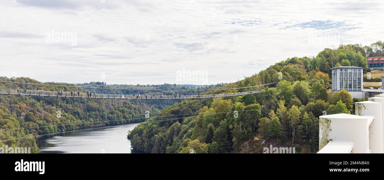Titan RT Suspension bridge and Giga swing in Elbingerode, Oberharz am ...