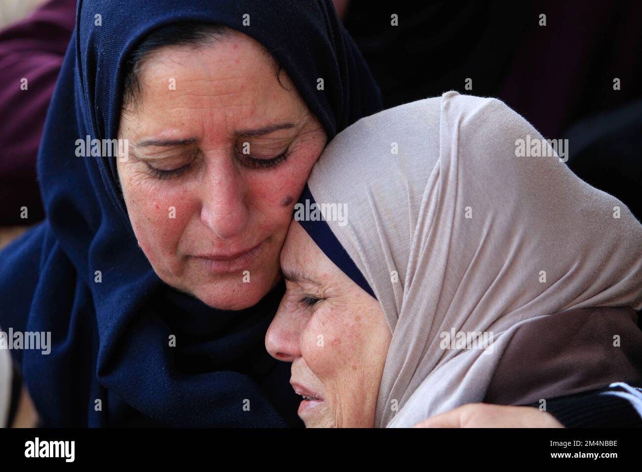 Tubas Palestine 22nd Dec 2022 Relatives Mourn During The Funeral Of