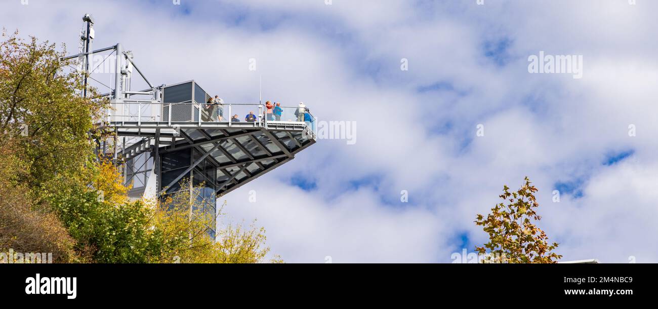 Titan RT Suspension bridge and Giga swing in Elbingerode, Oberharz am ...