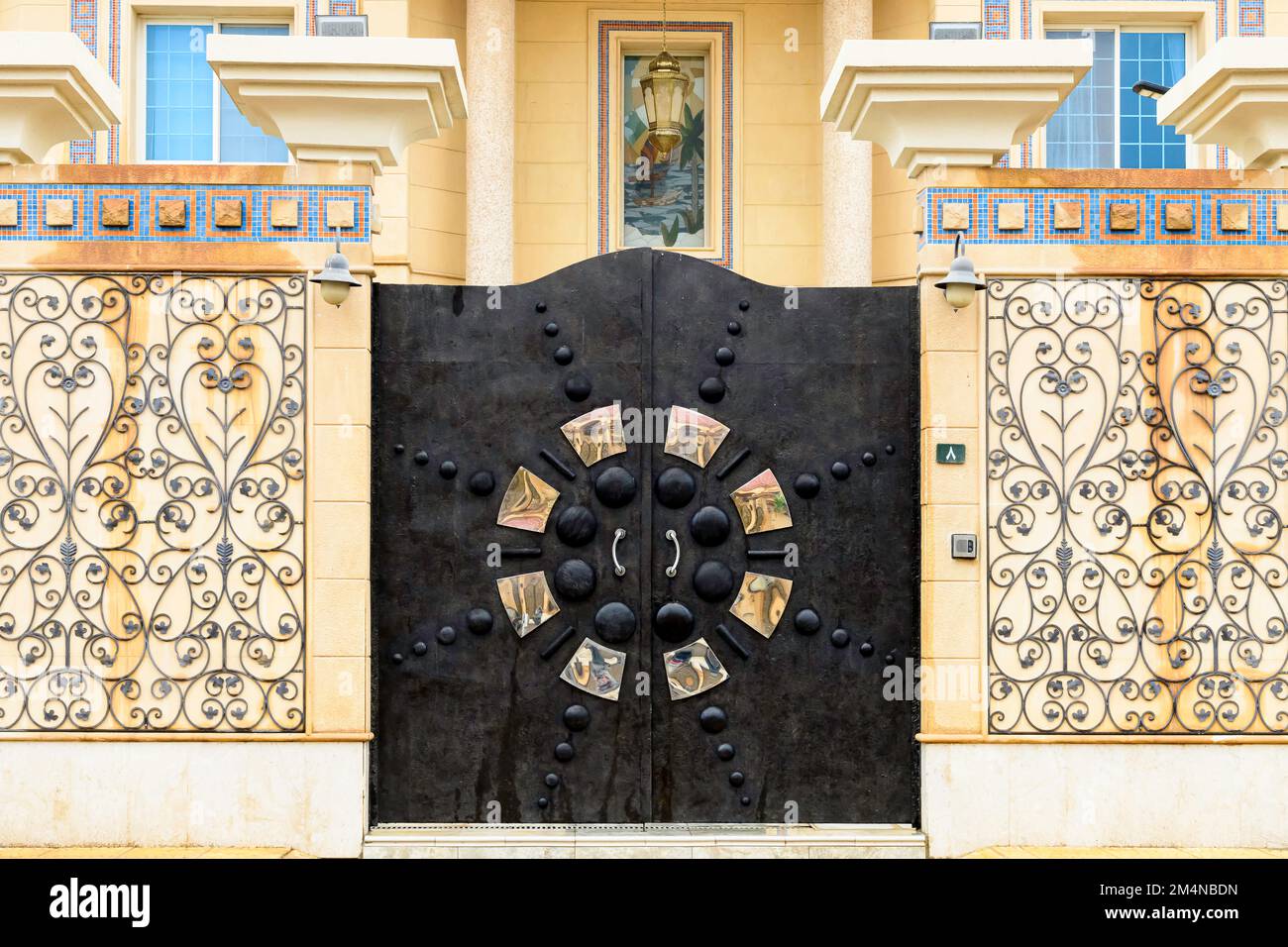 Unique front door - Riyadh Stock Photo - Alamy