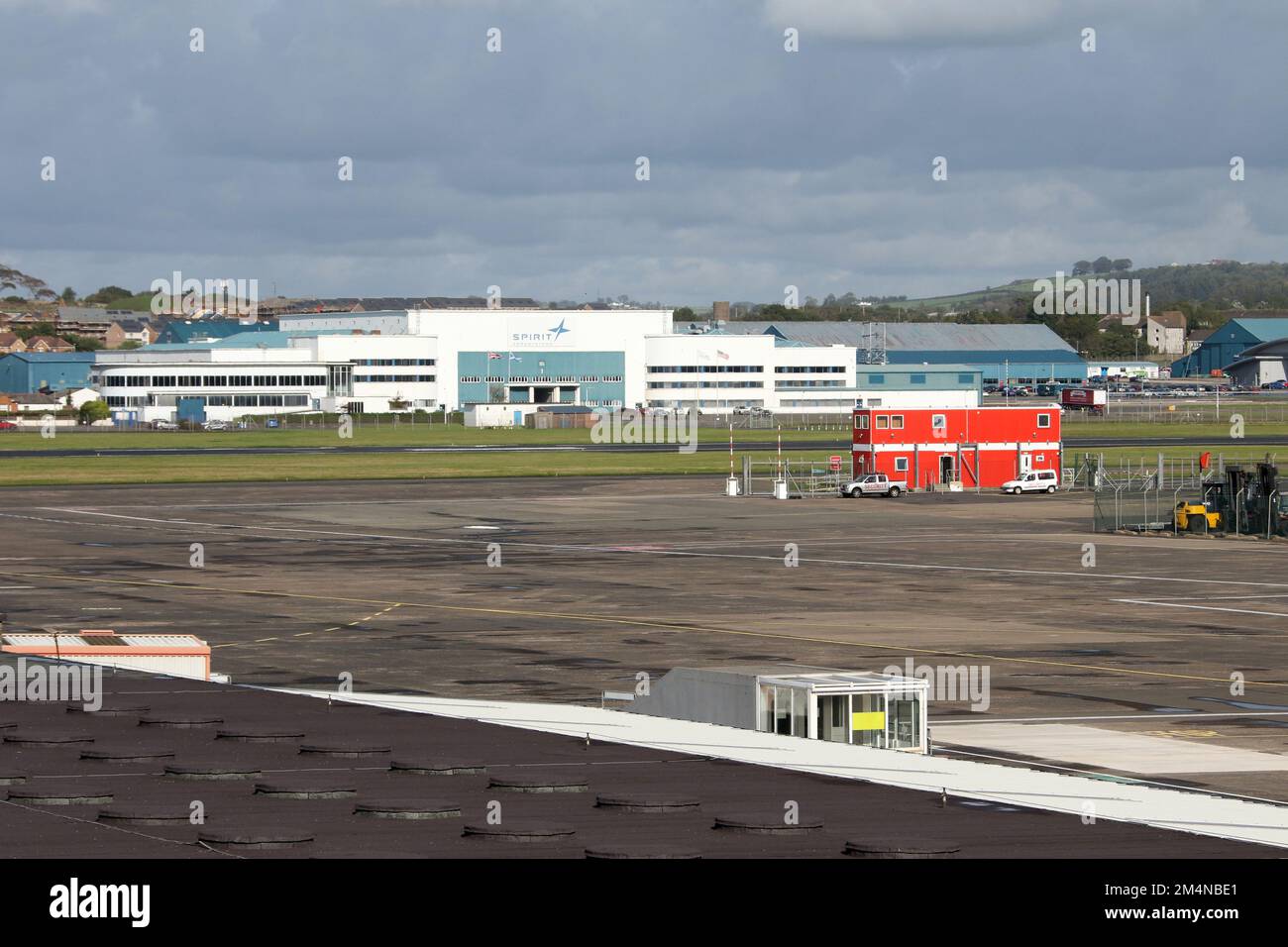 Spirit Aerosystems Building, Monkton, Prestwick Scotland, UK. View for ...