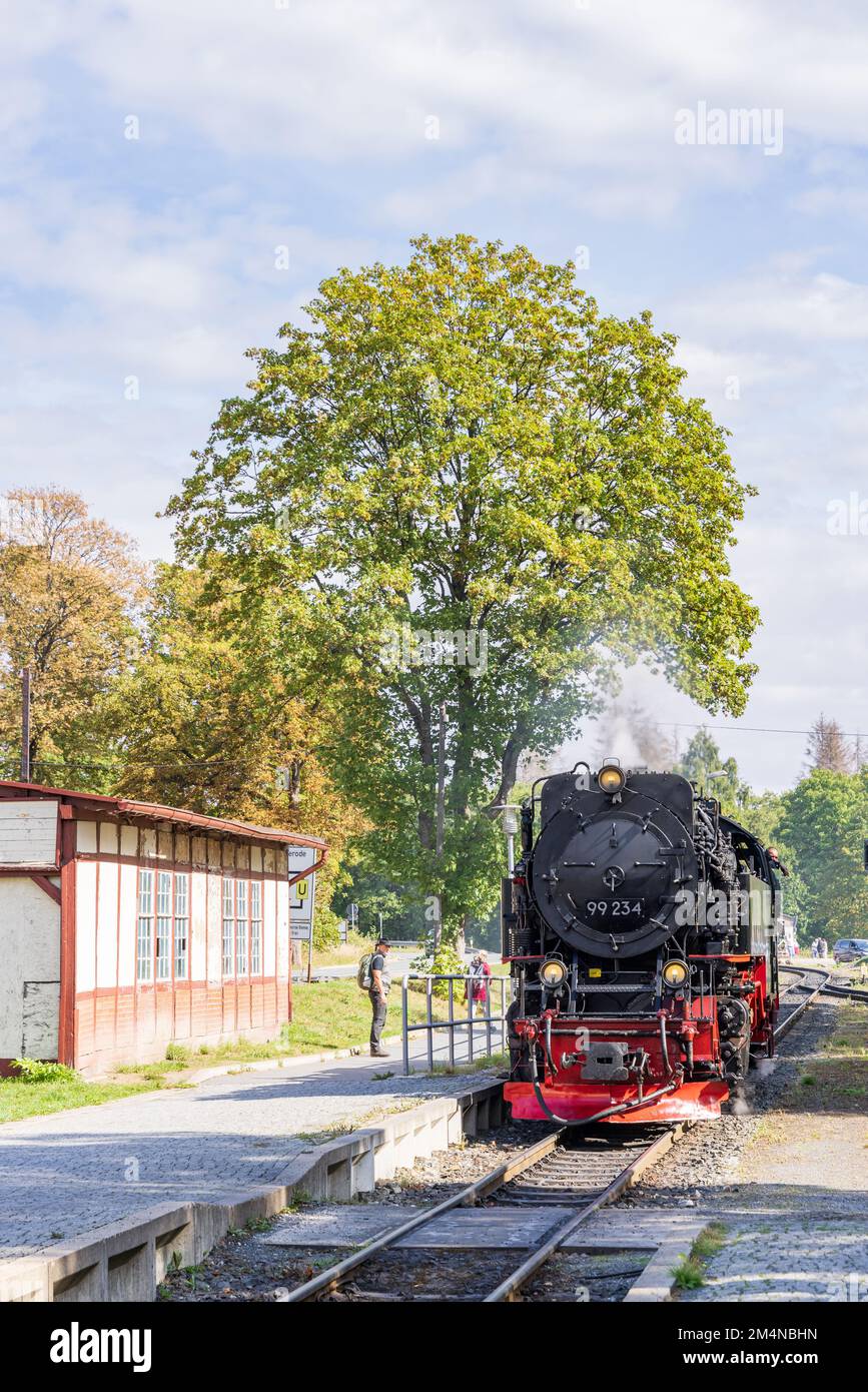 Drei Annen Hohne, Germany - September 13, 2022: The Brockenbahn ...