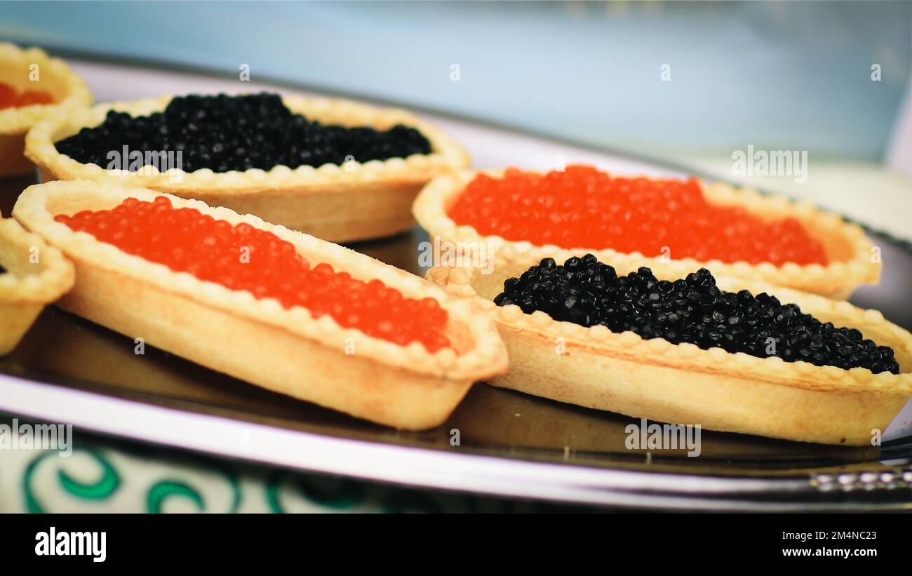 delicious delicacy dish on the festive table Stock Photo - Alamy