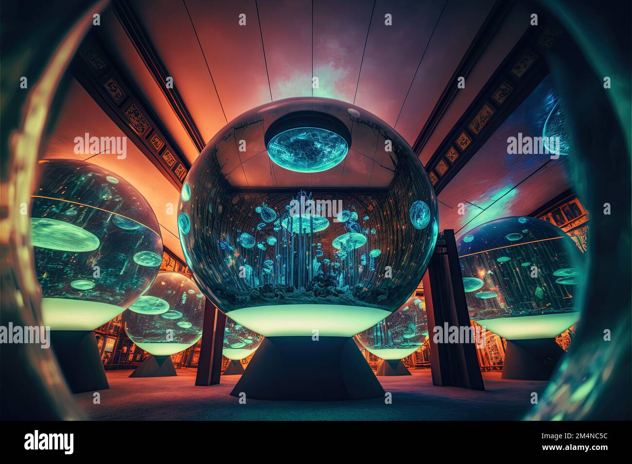 Alien museum, each gallery is filled with stunning displays and ...