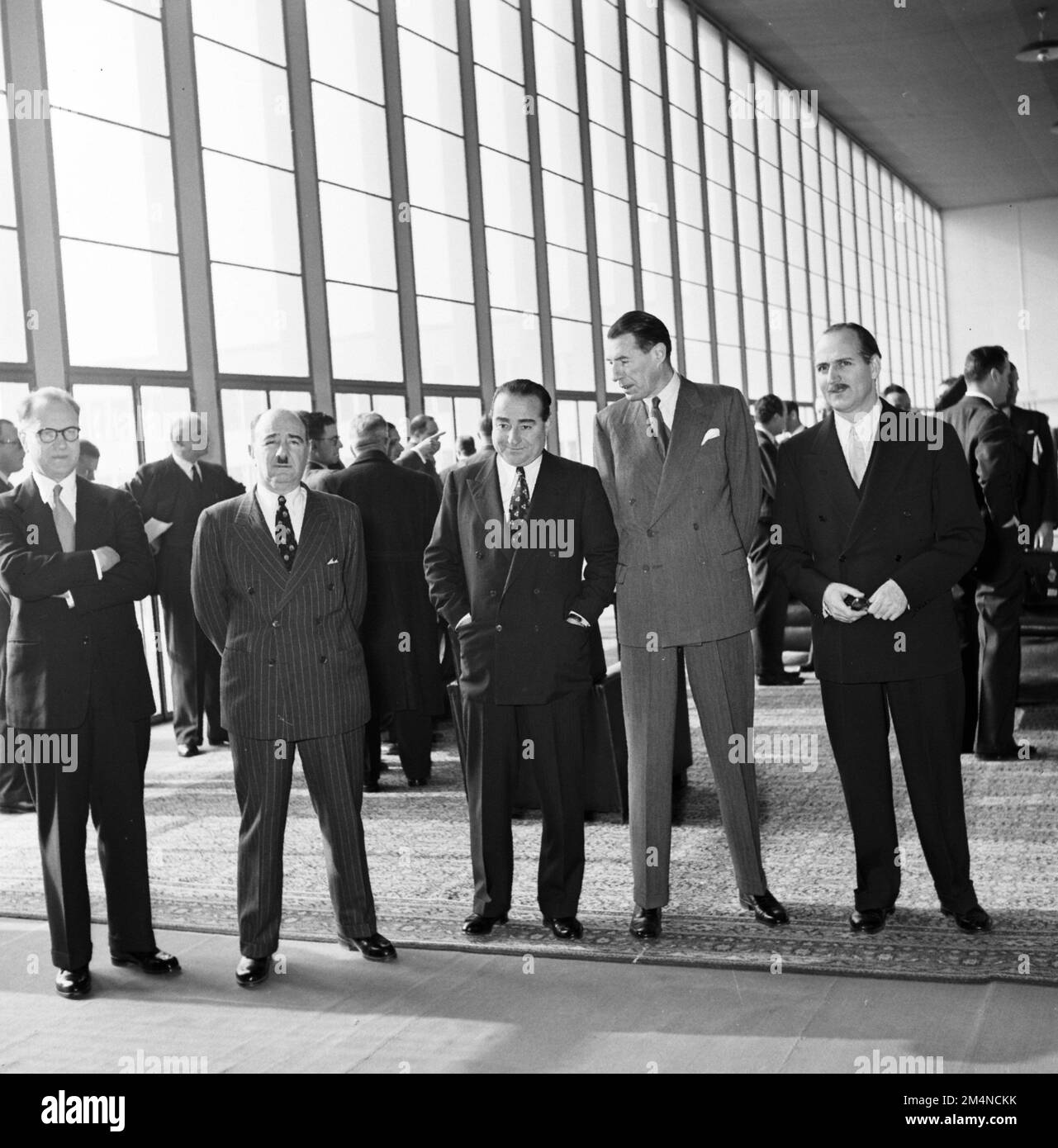 Turkish Ministers at NATO. Photographs of Marshall Plan Programs ...
