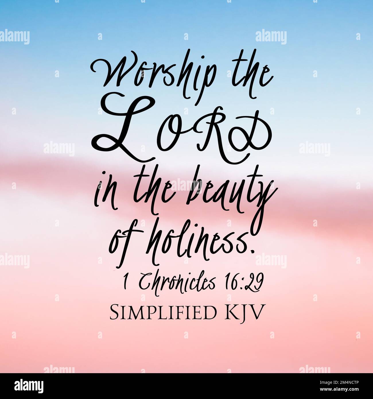 Worship The Lord In The Beauty Of Holiness