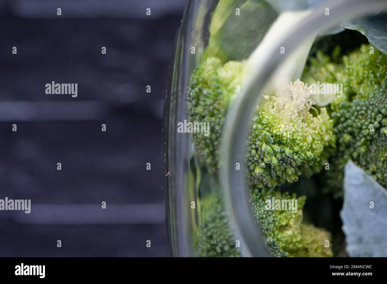 Fermentation of cabbage broccoli concept, pickles. Green broccoli ...