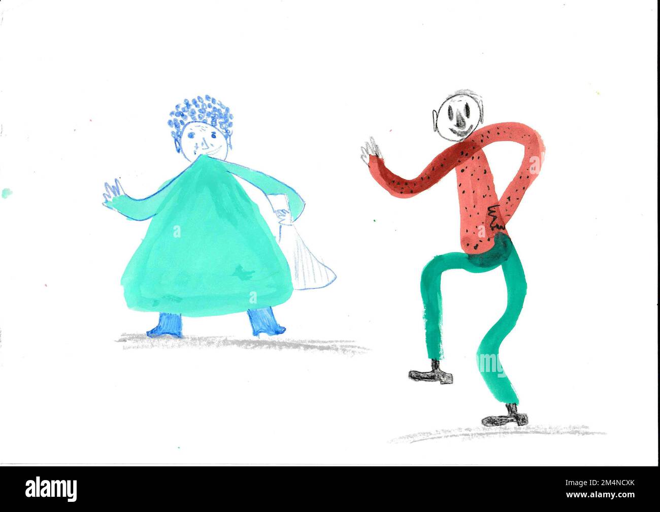 Funny people. Artwork Stock Photo - Alamy